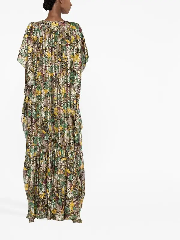 La DoubleJ Ruffled Jacquard Maxi Dress