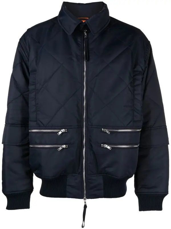 Helmut Lang Diamond-quilted Jacket