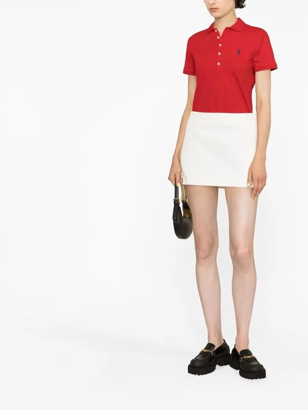 Polo Ralph Lauren Julie Logo-embroidered Polo Shirt - Red