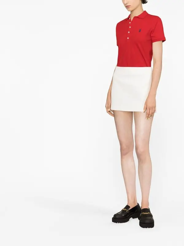 Polo Ralph Lauren Julie Logo-embroidered Polo Shirt - Red