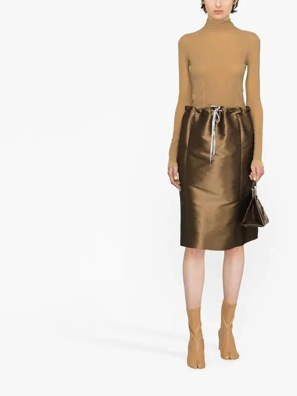 MAISON MARGIELA Moiré-effect A-line Skirt