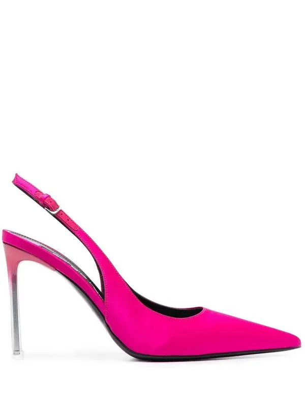 SERGIO ROSSI Slingback Leather Pumps