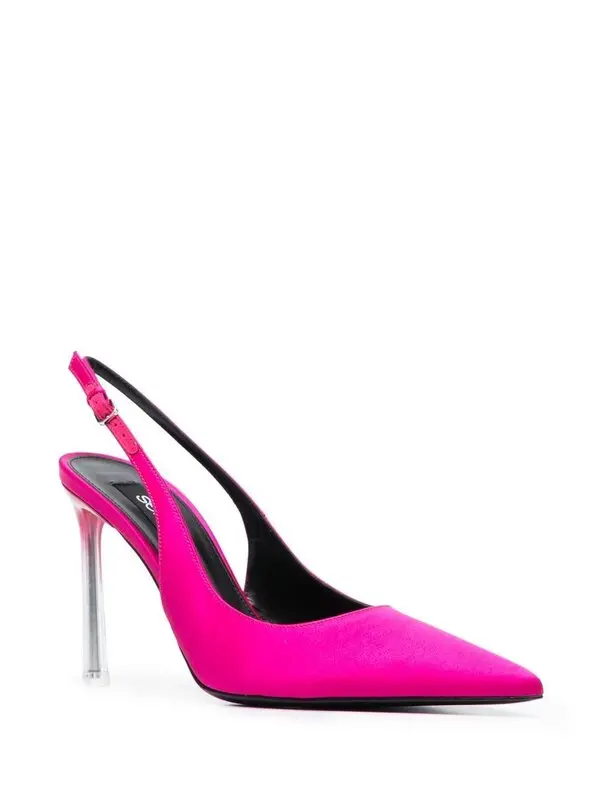 SERGIO ROSSI Slingback Leather Pumps