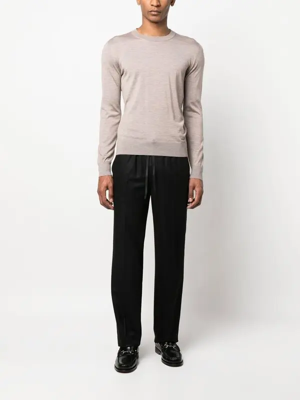 Brioni Crew-neck Cashmere-silk Jumper