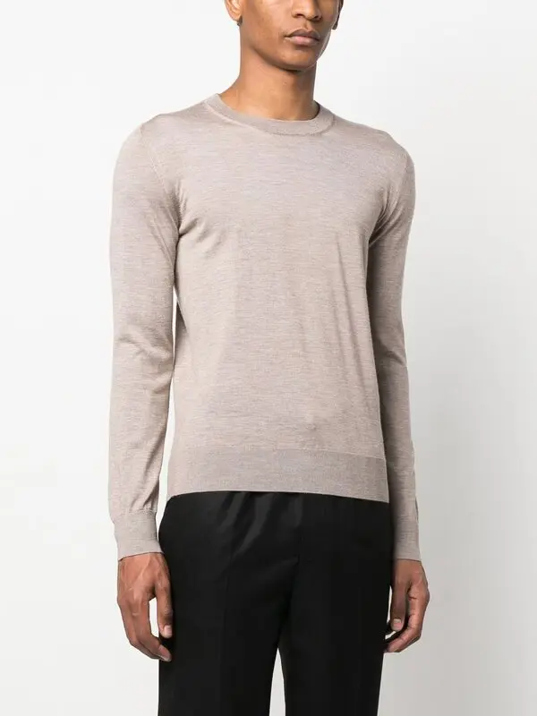Brioni Crew-neck Cashmere-silk Jumper