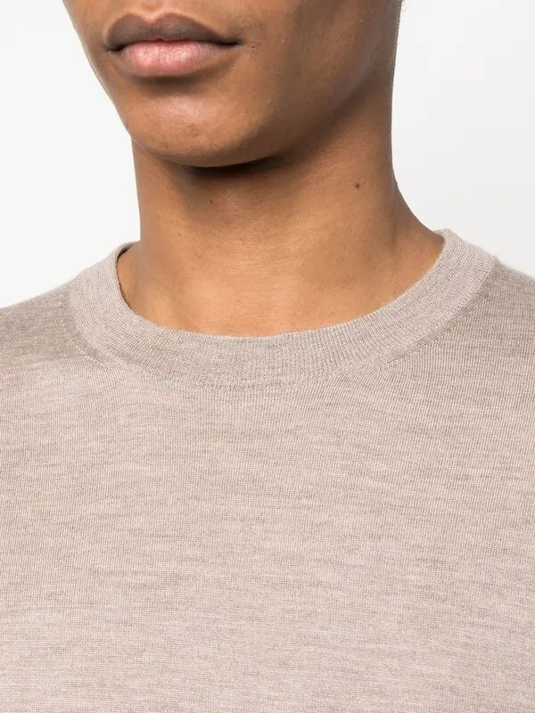 Brioni Crew-neck Cashmere-silk Jumper