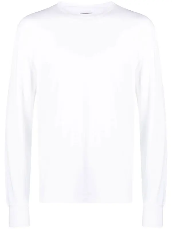 TOM FORD Round-neck Long-sleeve T-shirt - White