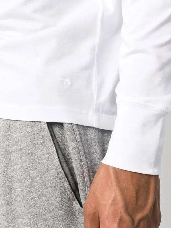 TOM FORD Round-neck Long-sleeve T-shirt - White