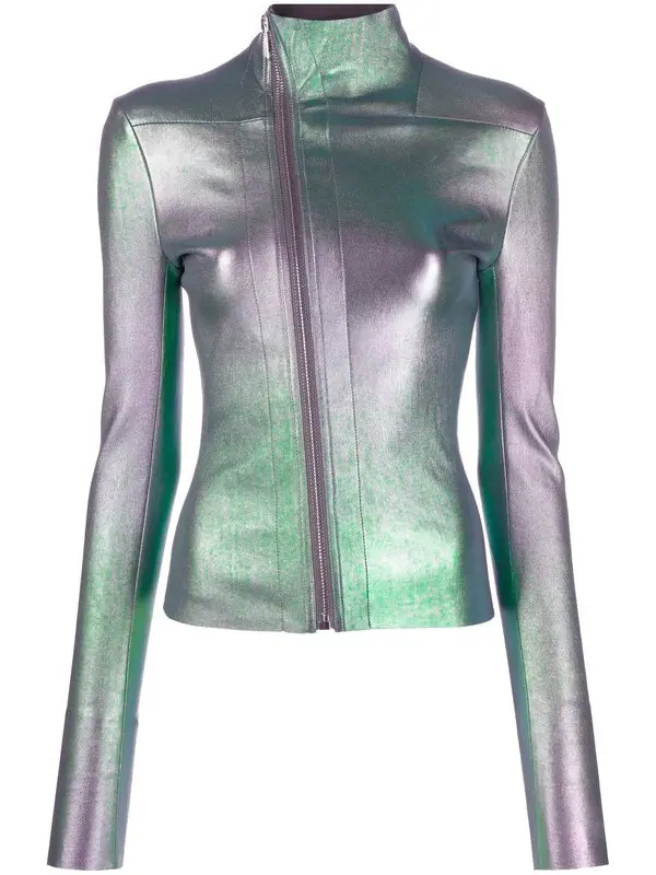 Rick Owens Gary Iridescent-effect Jacket - Green