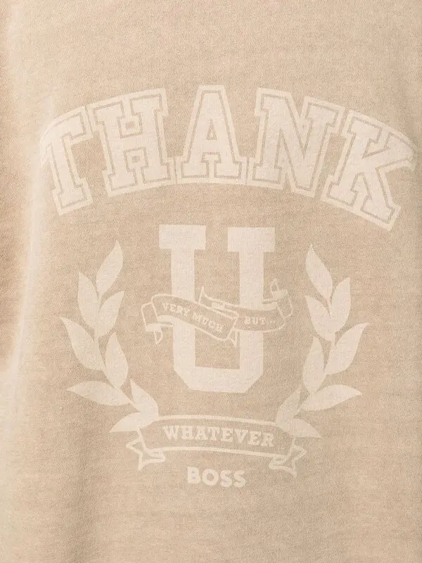 BOSS Graphic Print Crew-neck Sweatshirt
