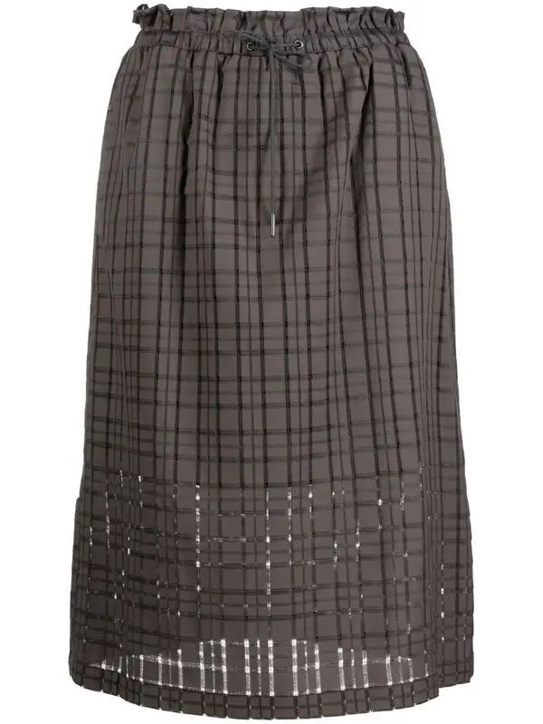 Fabiana Filippi Checked Knee-length Skirt