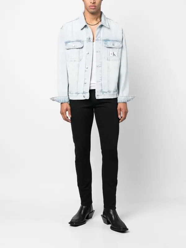 Calvin Klein Slim-fit Mid-rise Jeans - Black