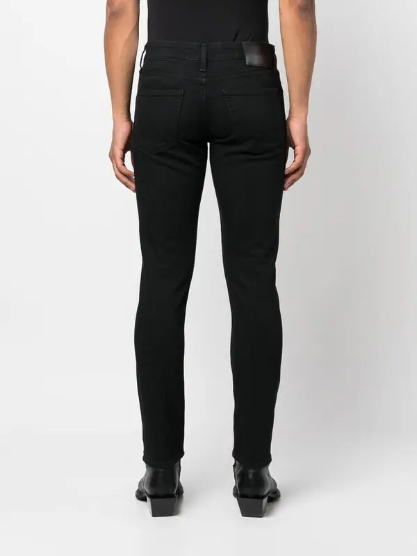 Calvin Klein Slim-fit Mid-rise Jeans - Black