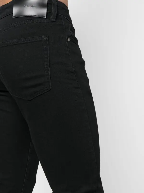 Calvin Klein Slim-fit Mid-rise Jeans - Black