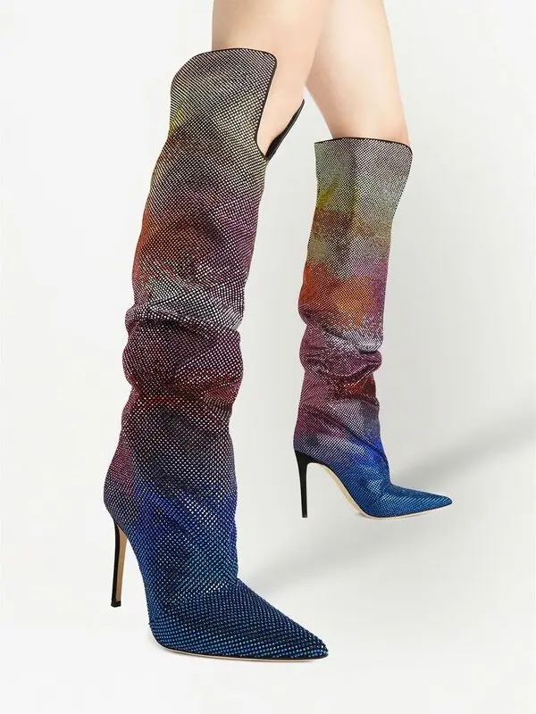 GIUSEPPE ZANOTTI 105mm Gz Gala Caleido Knee-high Boots