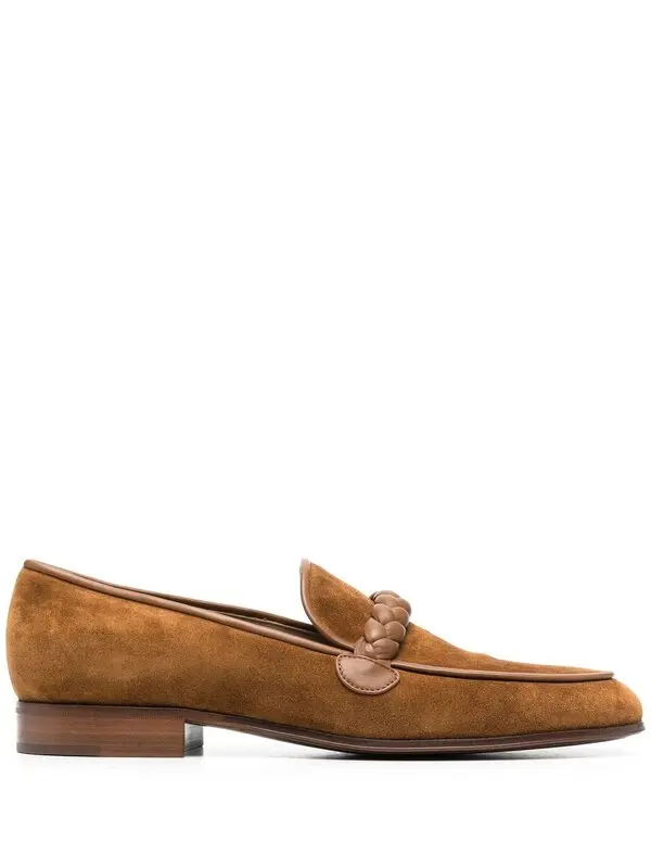 GIANVITO ROSSI Massimo Braided Loafers