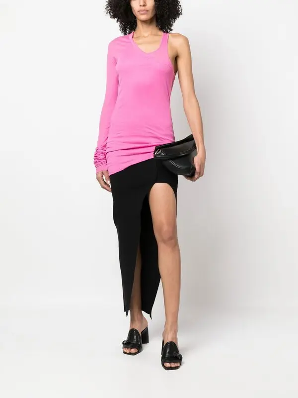 Rick Owens Thigh-high Slit Skirt - Black