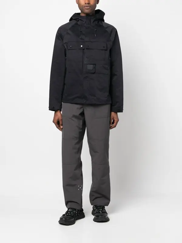 C.P. COMPANY Zip-up Hooded Jacket With Logo Patch