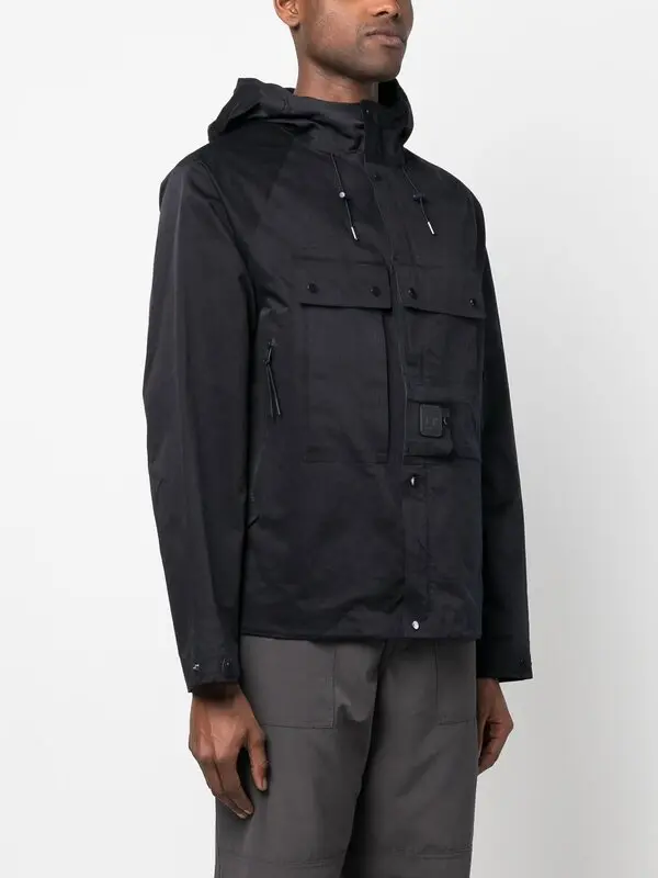 C.P. COMPANY Zip-up Hooded Jacket With Logo Patch