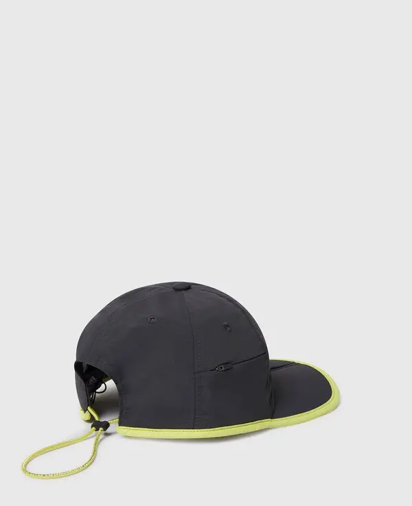 Stella McCartney Logo Baseball Cap - Black/bahia Glow Green