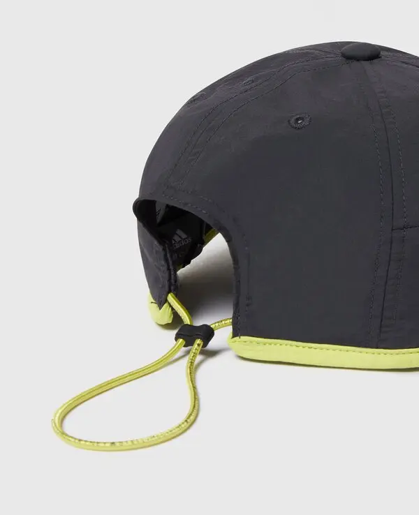 Stella McCartney Logo Baseball Cap - Black/bahia Glow Green