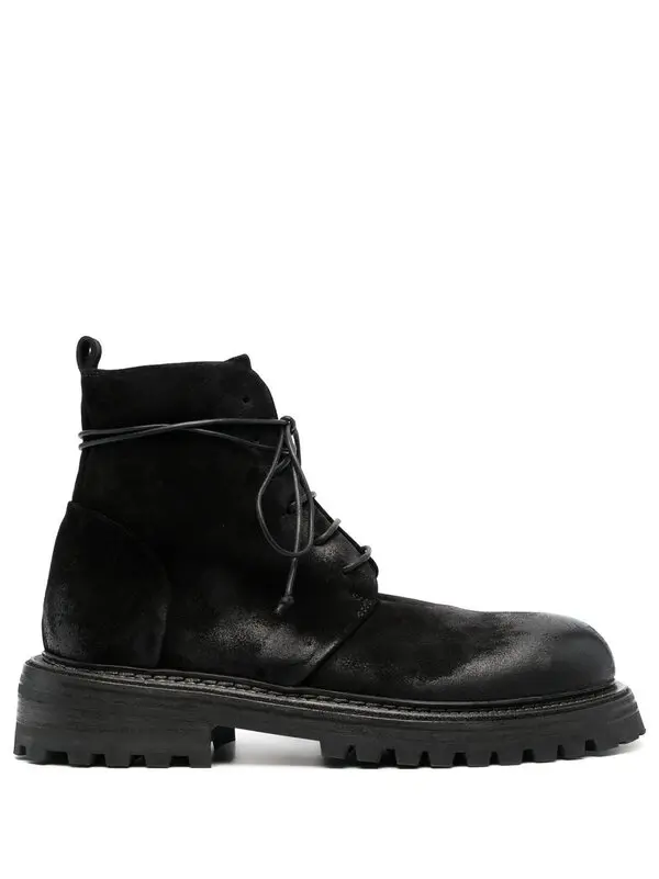 Marsèll Suede Ankle Boots - Black
