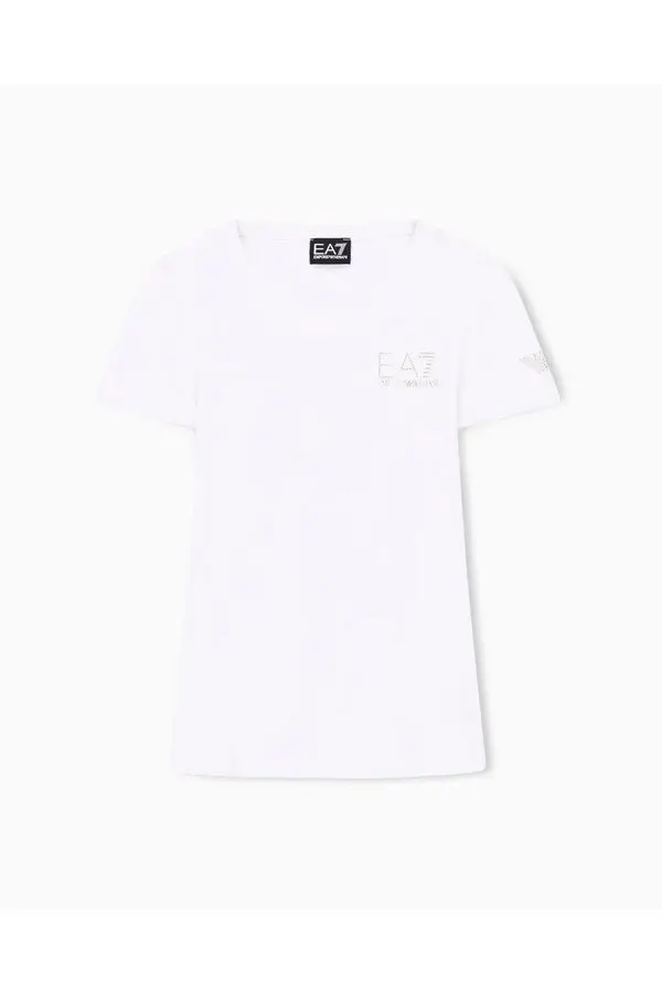 EA7 Evolution Crew-neck T-shirt - White
