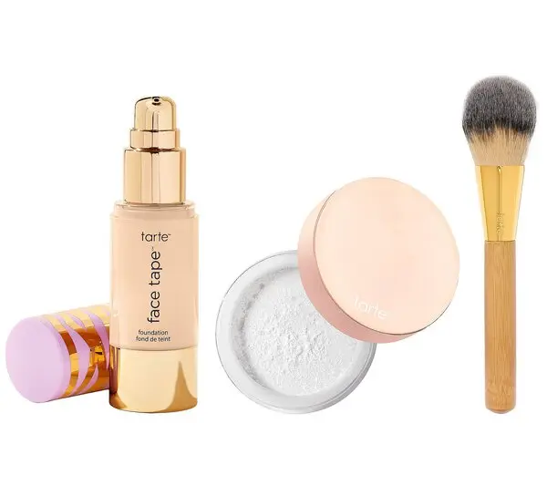 TARTE Face Tape Foundation, Smooth Operator Powder & Brush - One-color