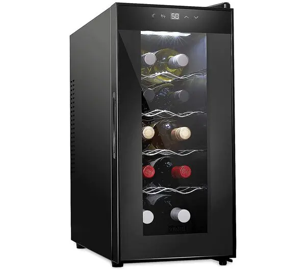 SCHMECKE 10-bottle Thermoelectric Black Wine Co Oler - One-color