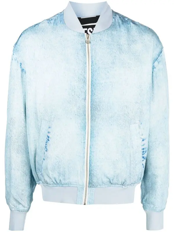 DIESEL® Band-collar Bomber Jacket - Blue