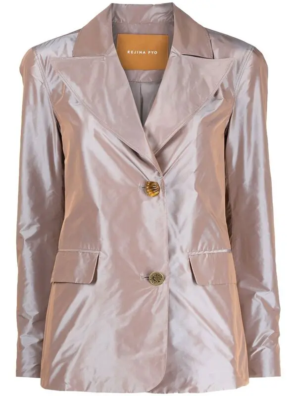 REJINA PYO Single-breasted Blazer - Brown