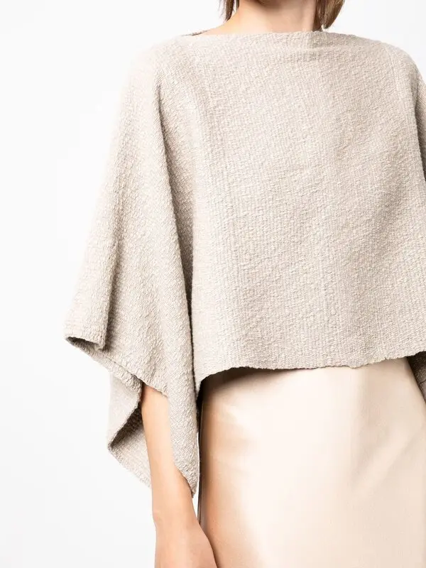 Voz Cape-style Knit Jumper - Neutrals