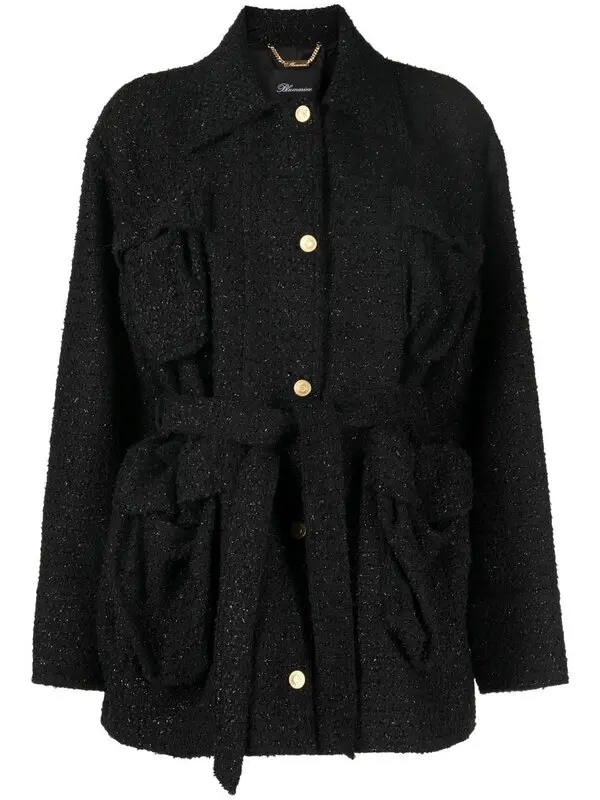 Blumarine Bouclé Button-up Jacket
