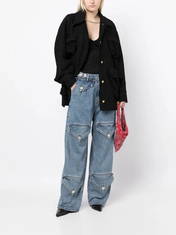 Blumarine Bouclé Button-up Jacket