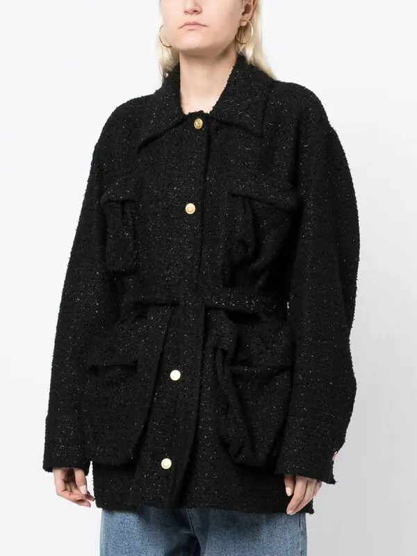 Blumarine Bouclé Button-up Jacket