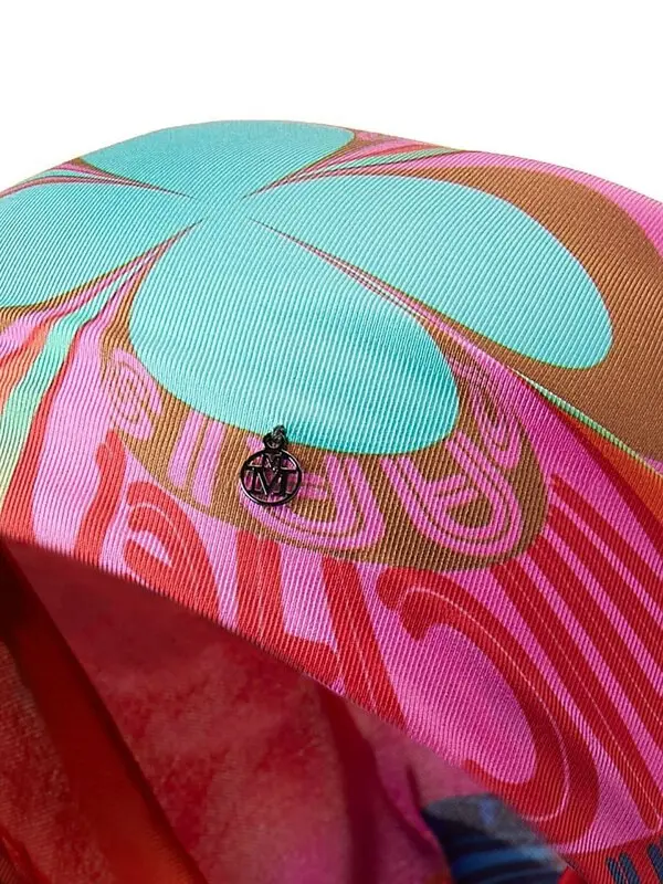 MAISON MICHEL Irina Graphic-print Headscarf