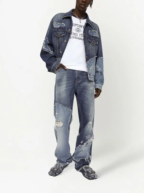 Dolce & Gabbana Two-tone Denim Jacket