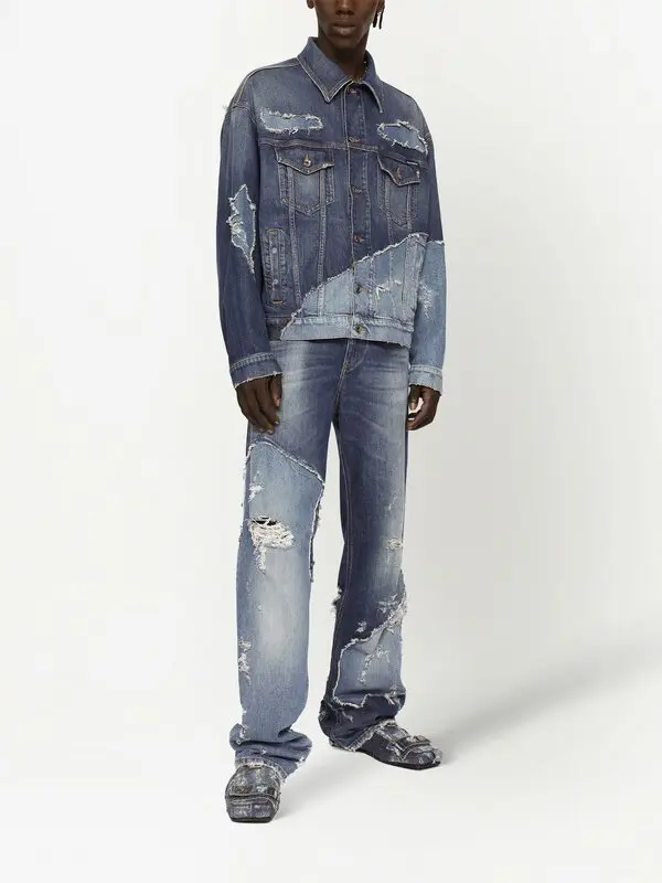 Dolce & Gabbana Two-tone Denim Jacket