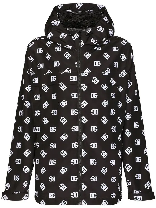 Dolce & Gabbana Dg-logo Quilted Hooded Jacket