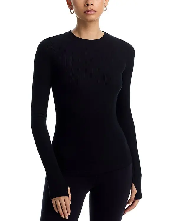 Splits59 Louise Ribbed Top - Black