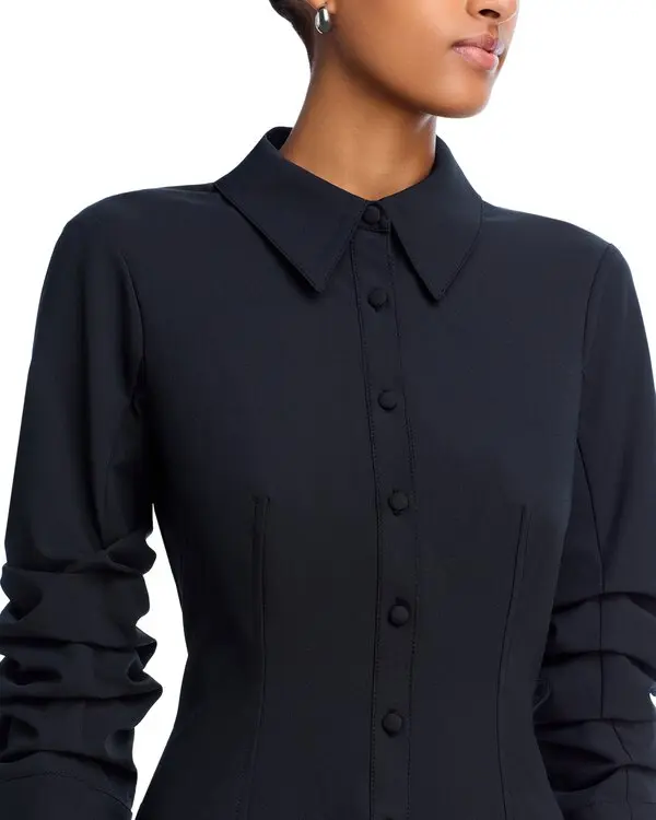 Cinq À Sept Lucilla Shirt Dress - Black