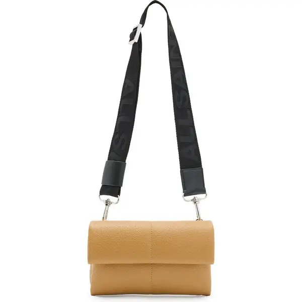 ALLSAINTS Ezra Logo Strap Leather Crossbody Bag