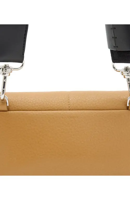 ALLSAINTS Ezra Logo Strap Leather Crossbody Bag