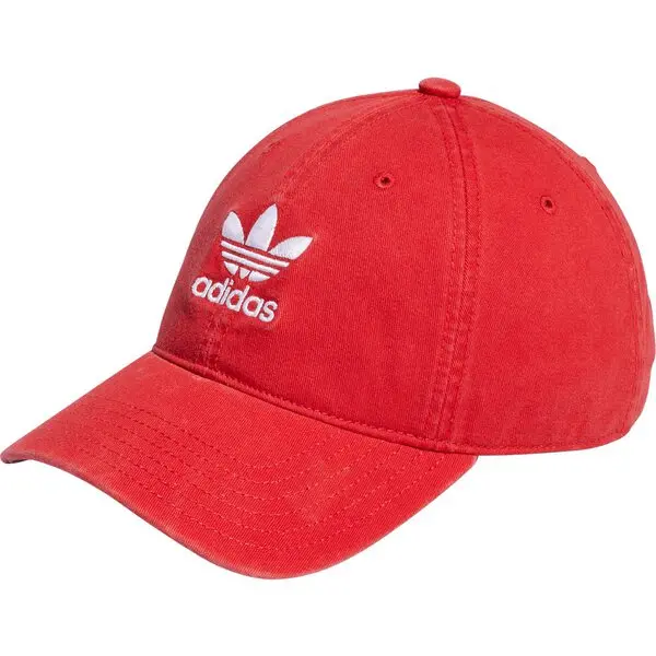 Adidas Originals By Alexander Wang Trefoil Logo Baseball Cap - Better Scarlet/white