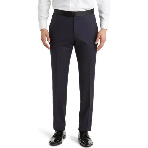 BOSS Genius Virgin Wool Tux Pants