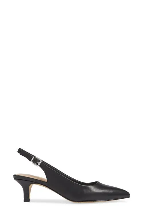 BELLA VITA Scarlette Kitten Heel Slingback Pump - Black