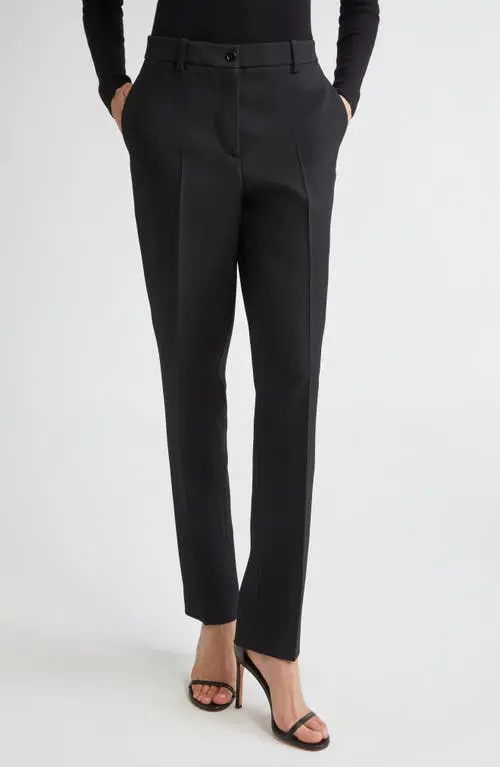 Michael Kors Samantha Pintuck Pleat Ankle Pants - Black