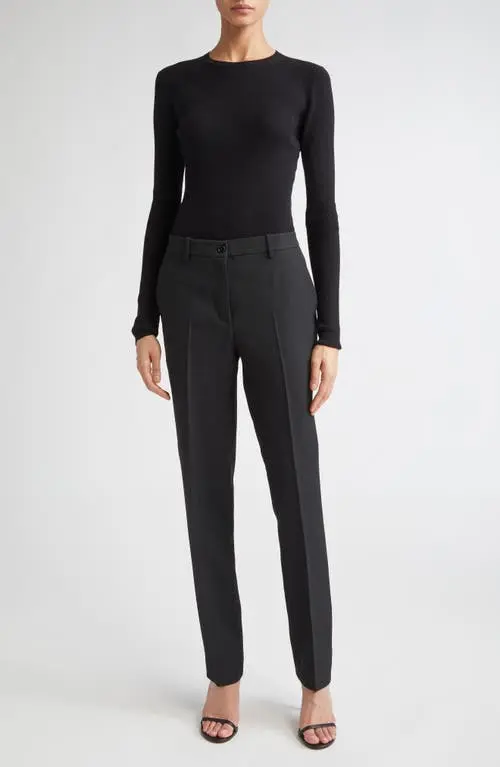Michael Kors Samantha Pintuck Pleat Ankle Pants - Black