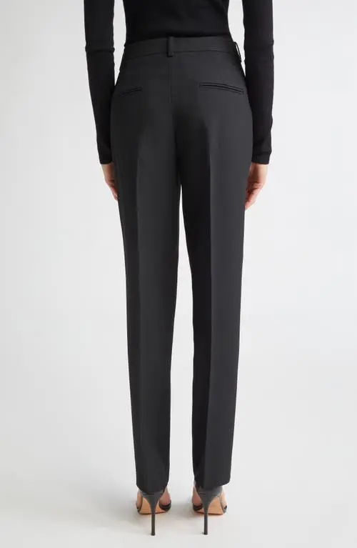 Michael Kors Samantha Pintuck Pleat Ankle Pants - Black