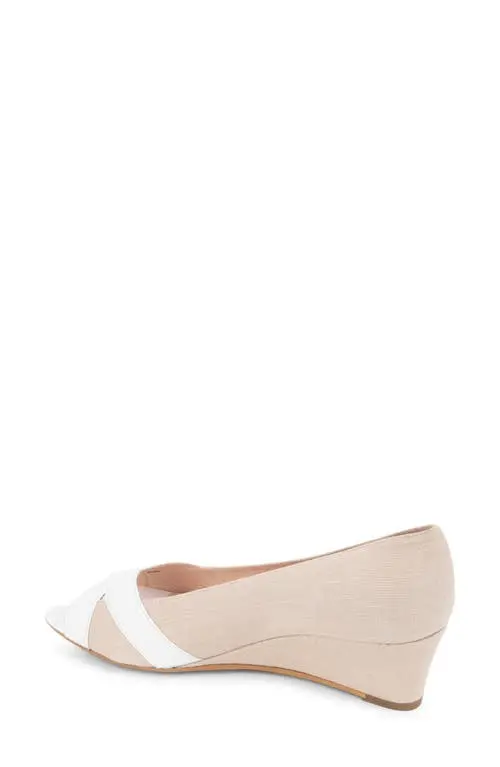 Patricia Green Como Wedge Sandal - Natural White | Editorialist